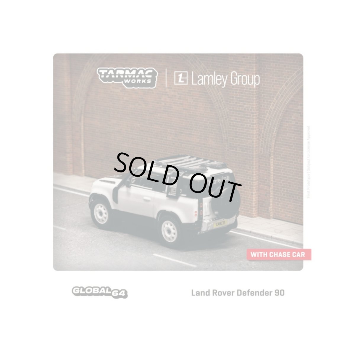 Tarmac Works 1/64 Land Rover Defender 90 White Metallic Lamley Special ...