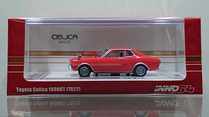 INNO Models 1/64 Toyota Celica 1600 GT (TA22) Red - AXELLWORKS HOBBYTOWN